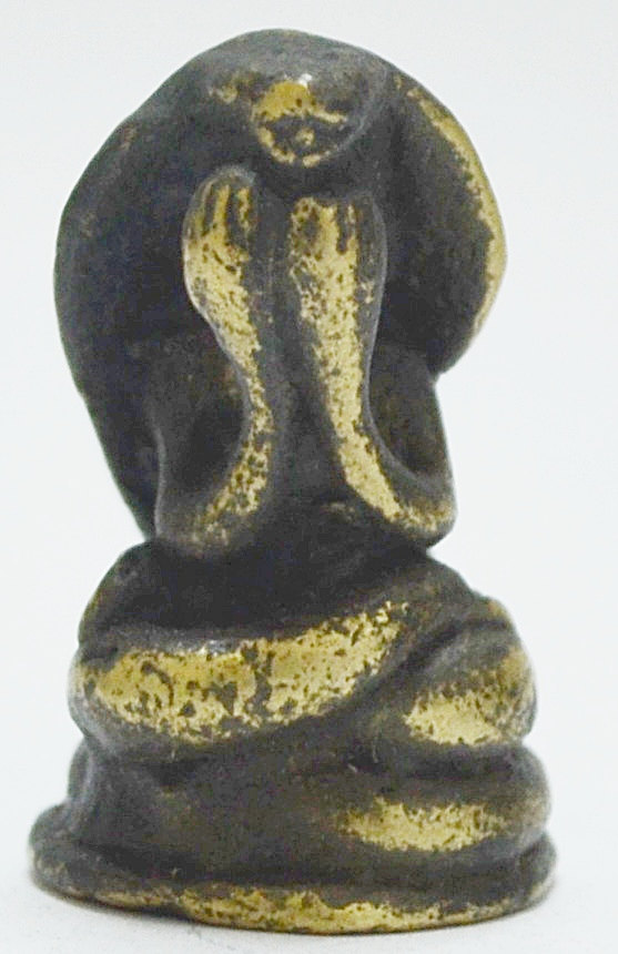 Thai Buddha Pendant Tiny Sangkajai Happy Buddha Pidta Cobra Snake Lucky ...
