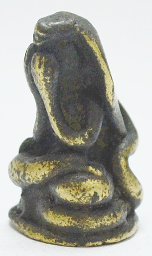 Thai Buddha Pendant Tiny Sangkajai Happy Buddha Pidta Cobra Snake Lucky ...