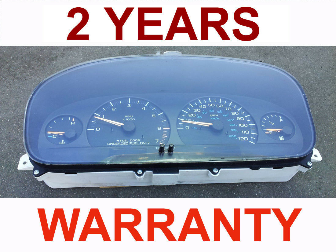 97 98 99 00 Dodge Caravan Plymouth Voyager Instrument Cluster Tacho RED ...