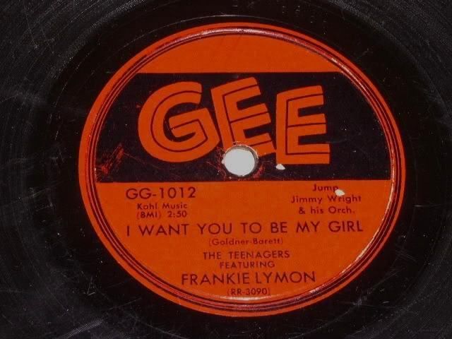 Frankie Lymon I Want You To Be My Girl 78 rpm record vintage Gee Records - Vinyl Records