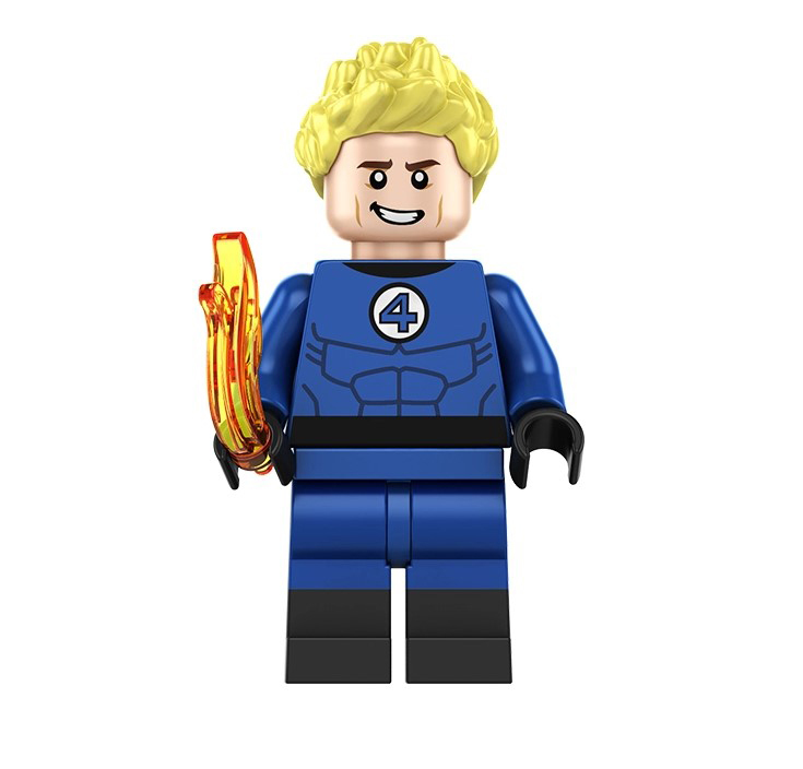 Minifigure Classic Human Torch The Fantastic Four Comic Bulk Block ...