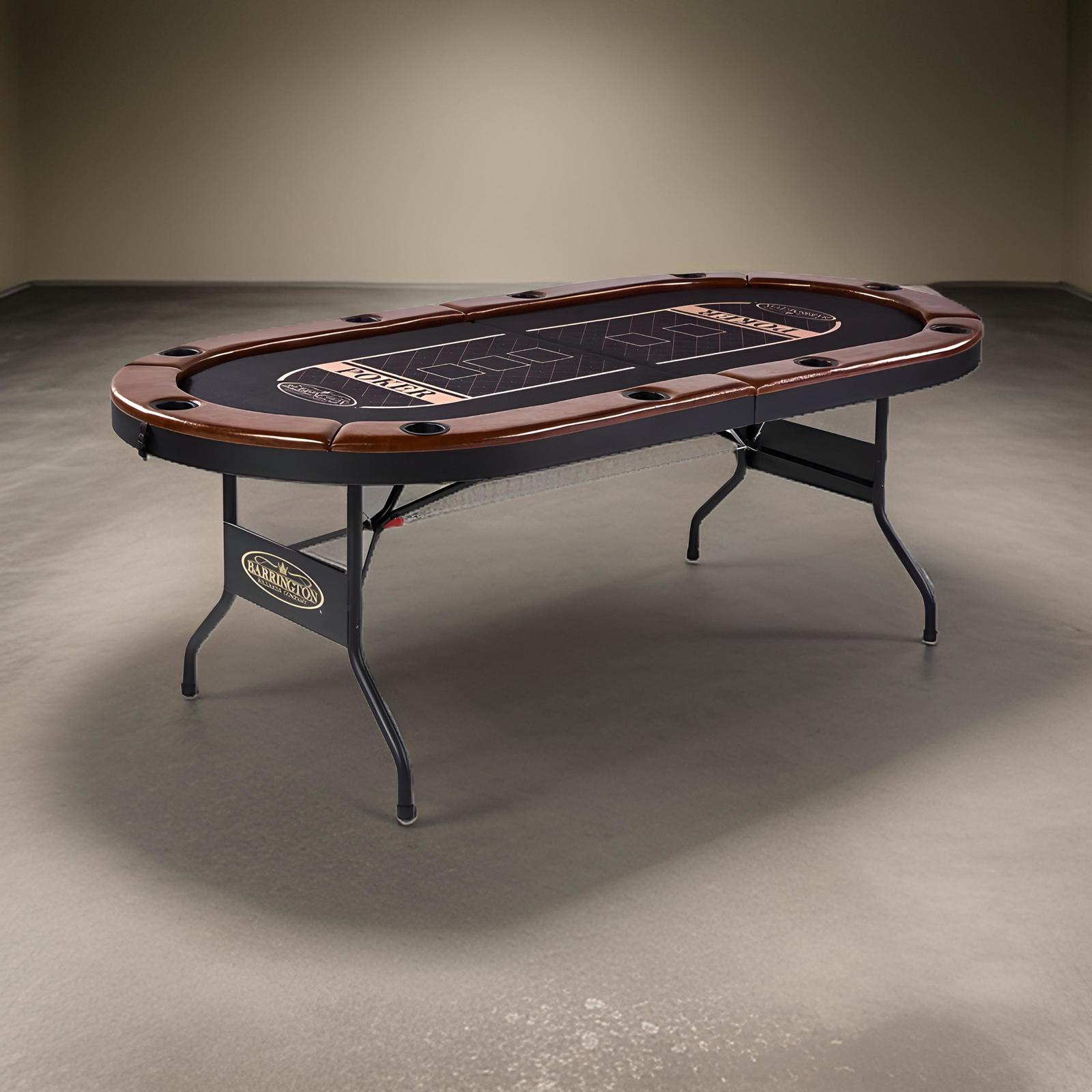 Barrington Charleston Premium Texas Hold'em 84" 10-Player Poker Table ...