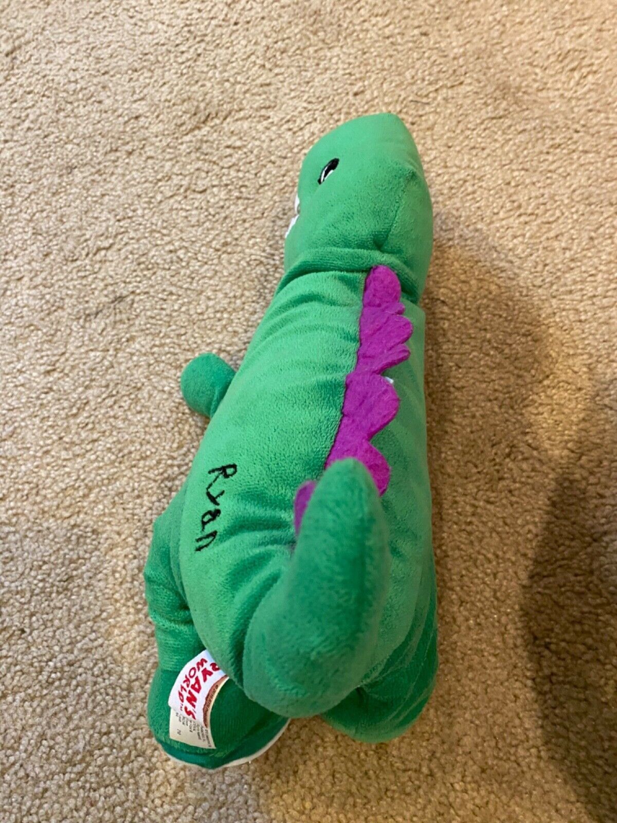 Ryan's World Roaring Moving Green Dinosaur 12" Plush Electronic ...