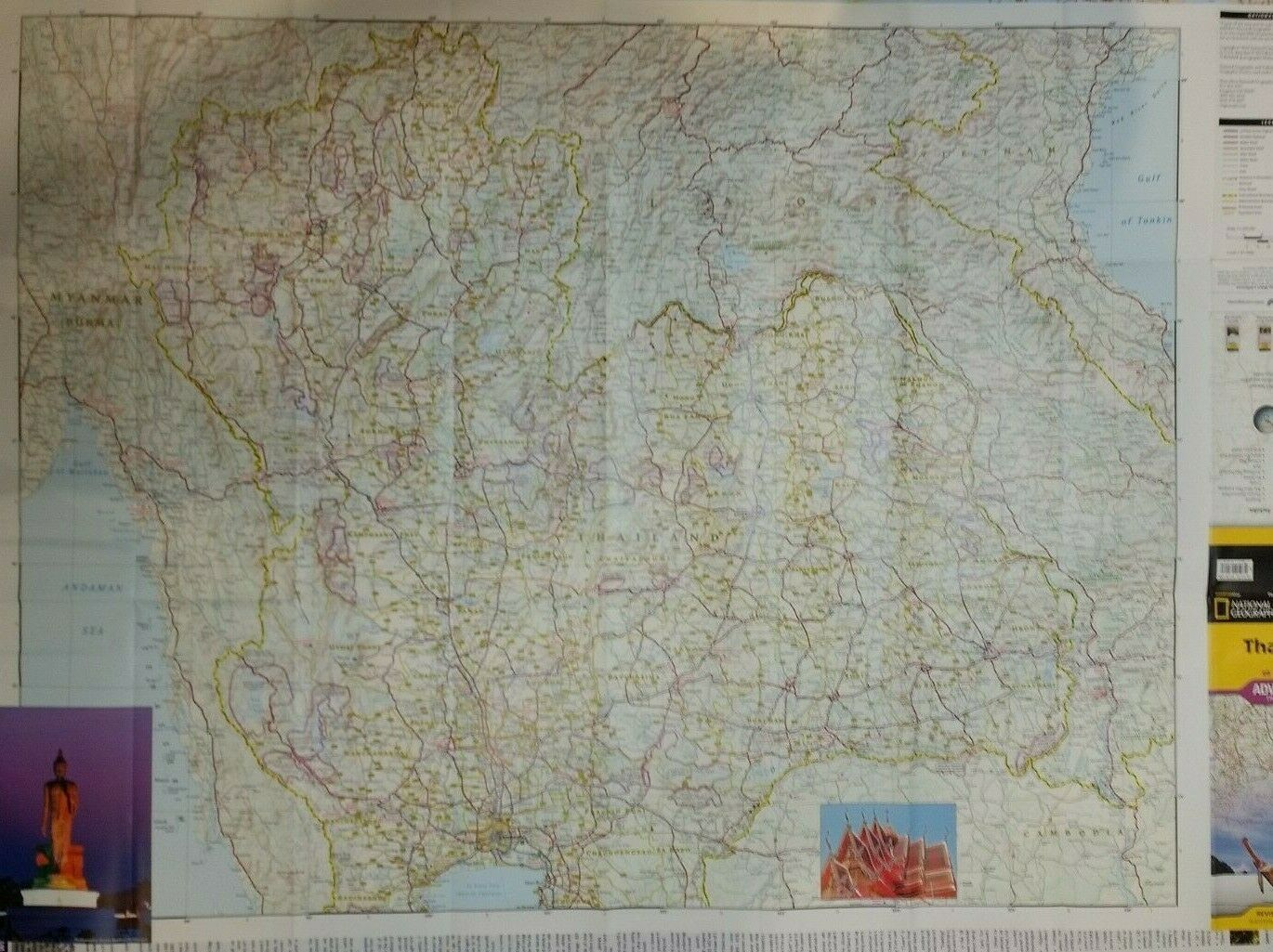 Thailand Laminated Wall Map (K) - Maps & Atlases
