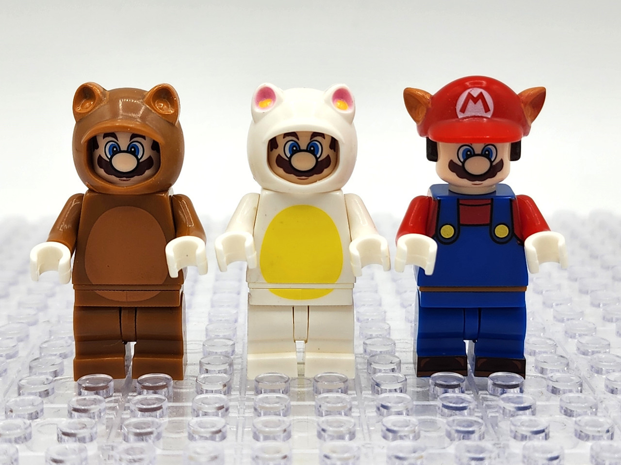8pcs Super Mario Brothers Baby Luigi Toad Tanooki Raccoon Mario ...