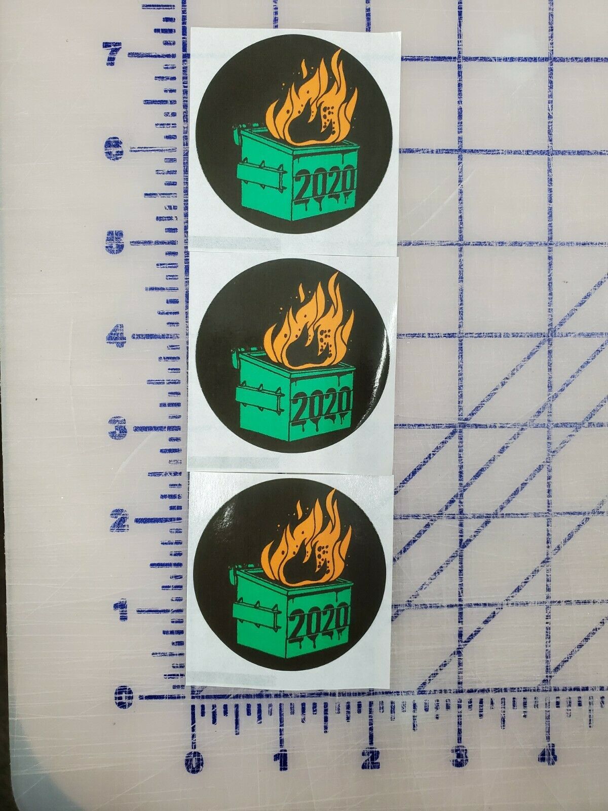 Dumpster Fire 2020 America Bopp Sticker Decal Boat Ship 3 pack - Decals ...