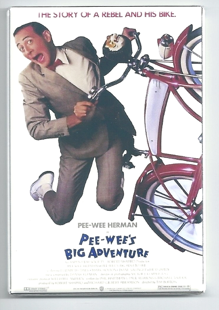 PEE WEE'S BIG ADVENTURE MAGNET - MOVIE POSTER PEE-WEE PEEWEE HERMAN ...