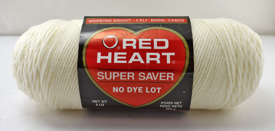 Red Heart Super Saver Worsted Medium Weight Yarn - 1 Skein Color Soft ...