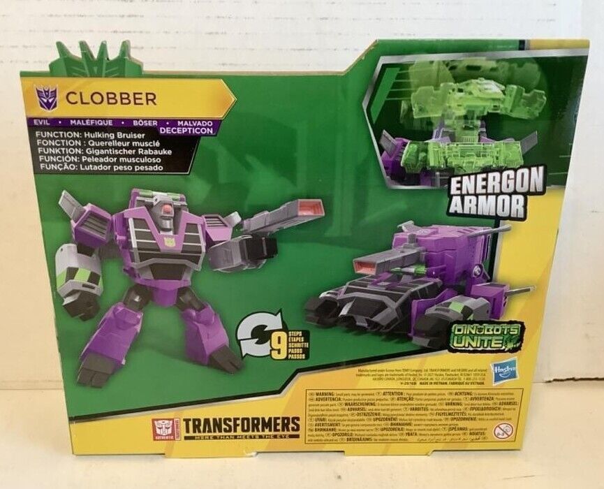 NEW Hasbro E7108 Transformers Bumblebee Cyberverse Adventures CLOBBER ...
