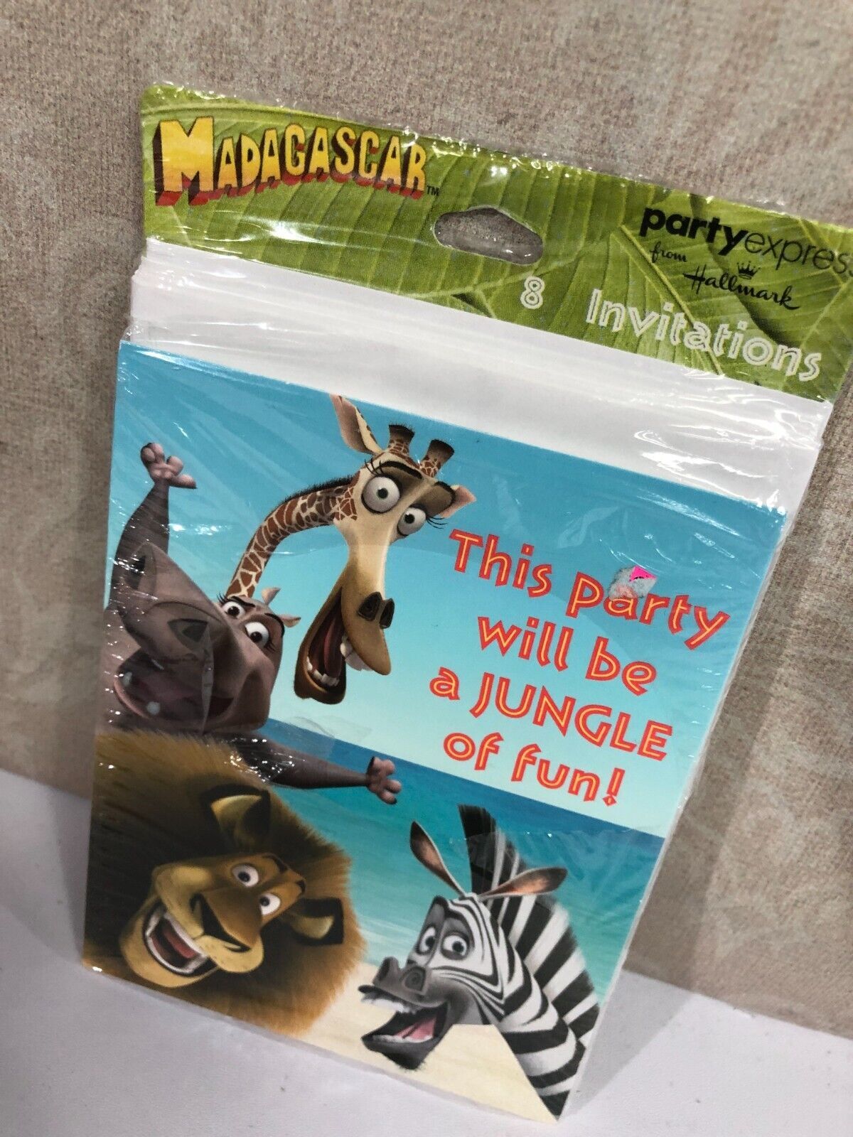 Hallmark Madagascar Jungle Of Fun Party Invitations 8 Eight Total ...