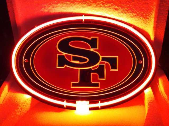 NFL SF San Francisco 49ers Football 3D Acrylic Beer Bar Neon Sign 12 ...