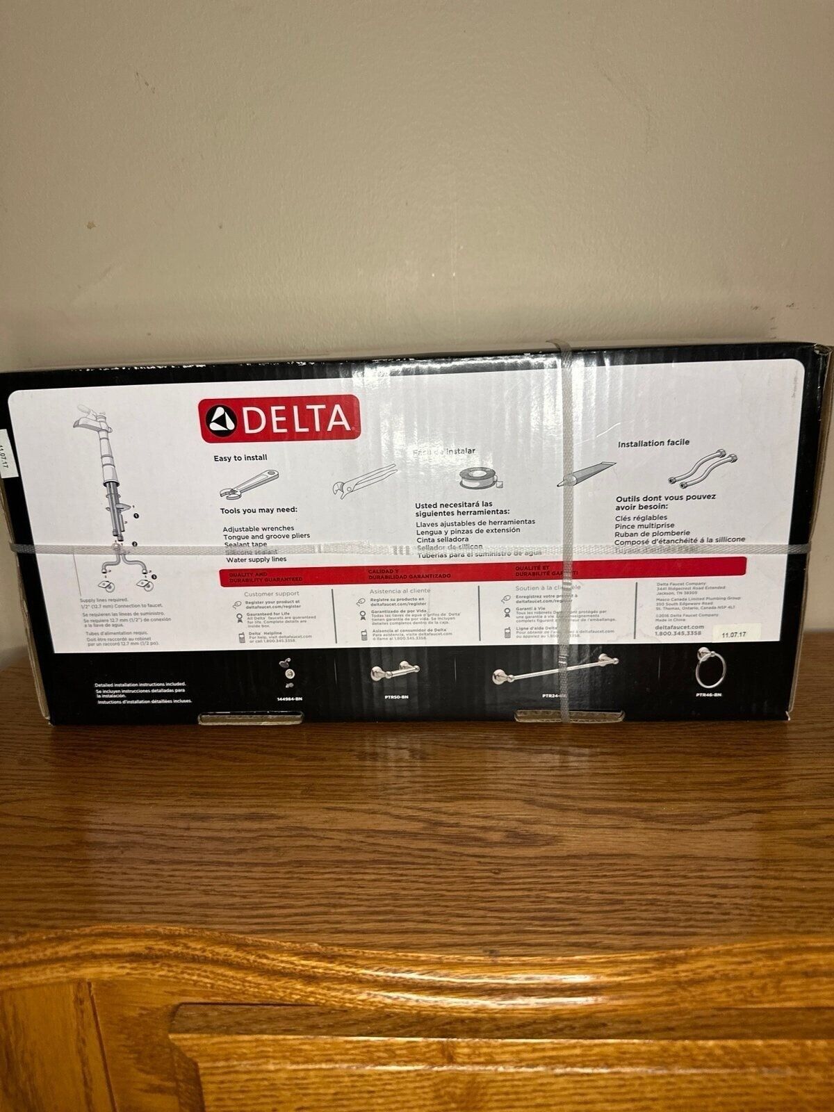 Delta Porter 4 in. Centerset Single-Handle Bathroom Faucet in silver ...