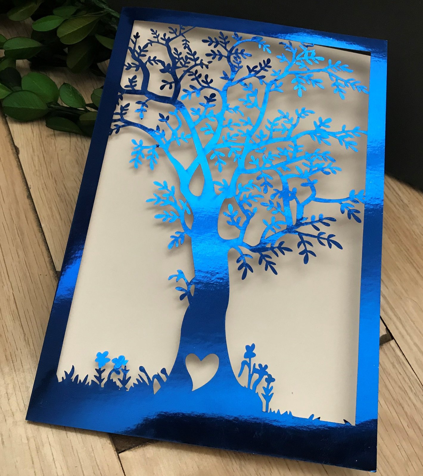 50pcs metallic navy blue laser cut wedding invitations,customize laser ...