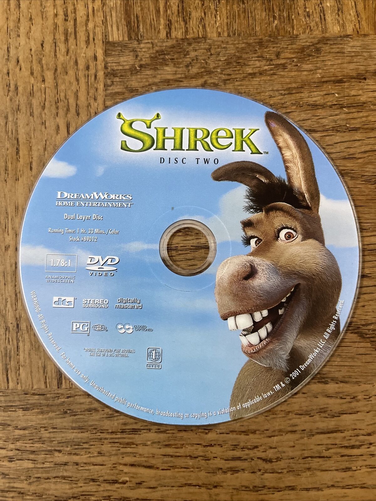 Shrek Disc Two Only DVD - DVDs & Blu-ray Discs
