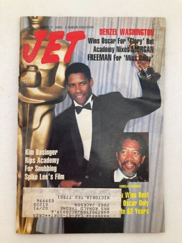 Jet Magazine April 16 1990 Vol 78 #1 Denzel Washington and Morgan ...