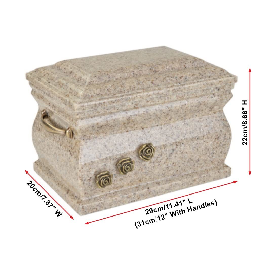 Composite Cremation Casket Funeral Ashes urn for Adult Unique Memorial ...