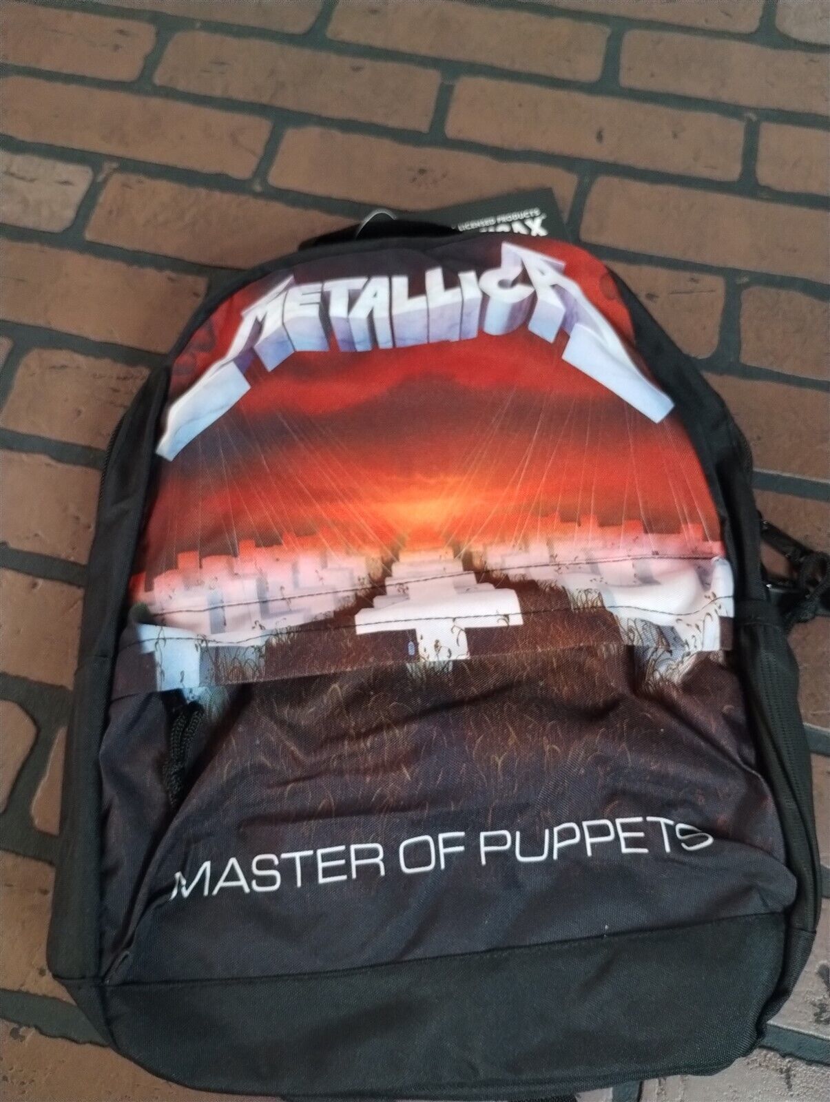 METALLICA - Rocksax Master of Puppets Classic Backpack ~New - Bags