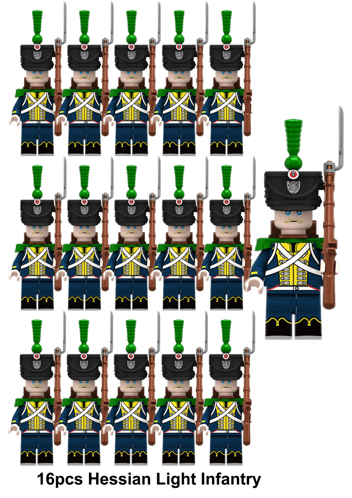 16pcs French Sappers Infantry Army Set Napoleonic Wars Custom ...