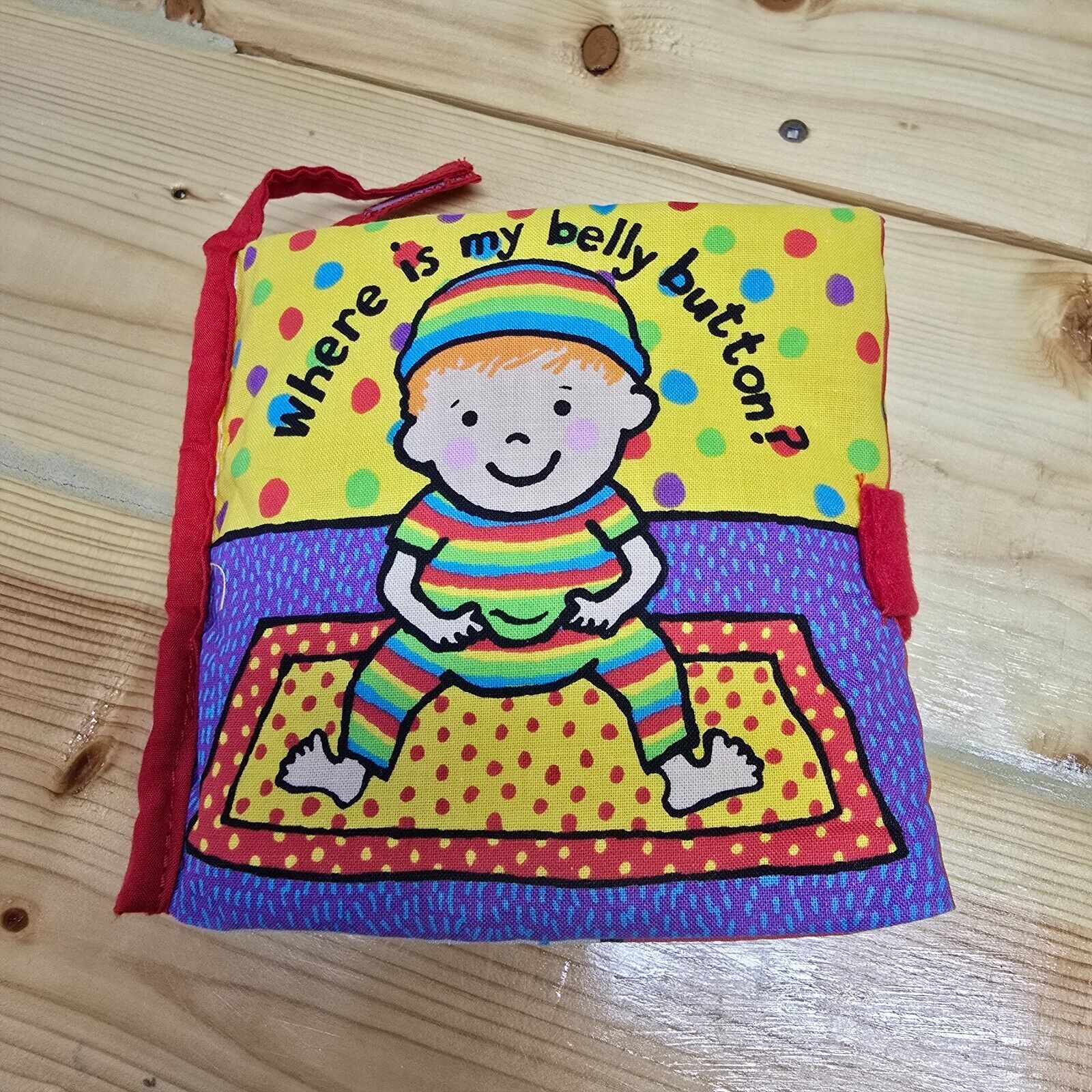 JellyCat Book Where Is My Belly Button Baby Sensory Crinklebook Anne ...