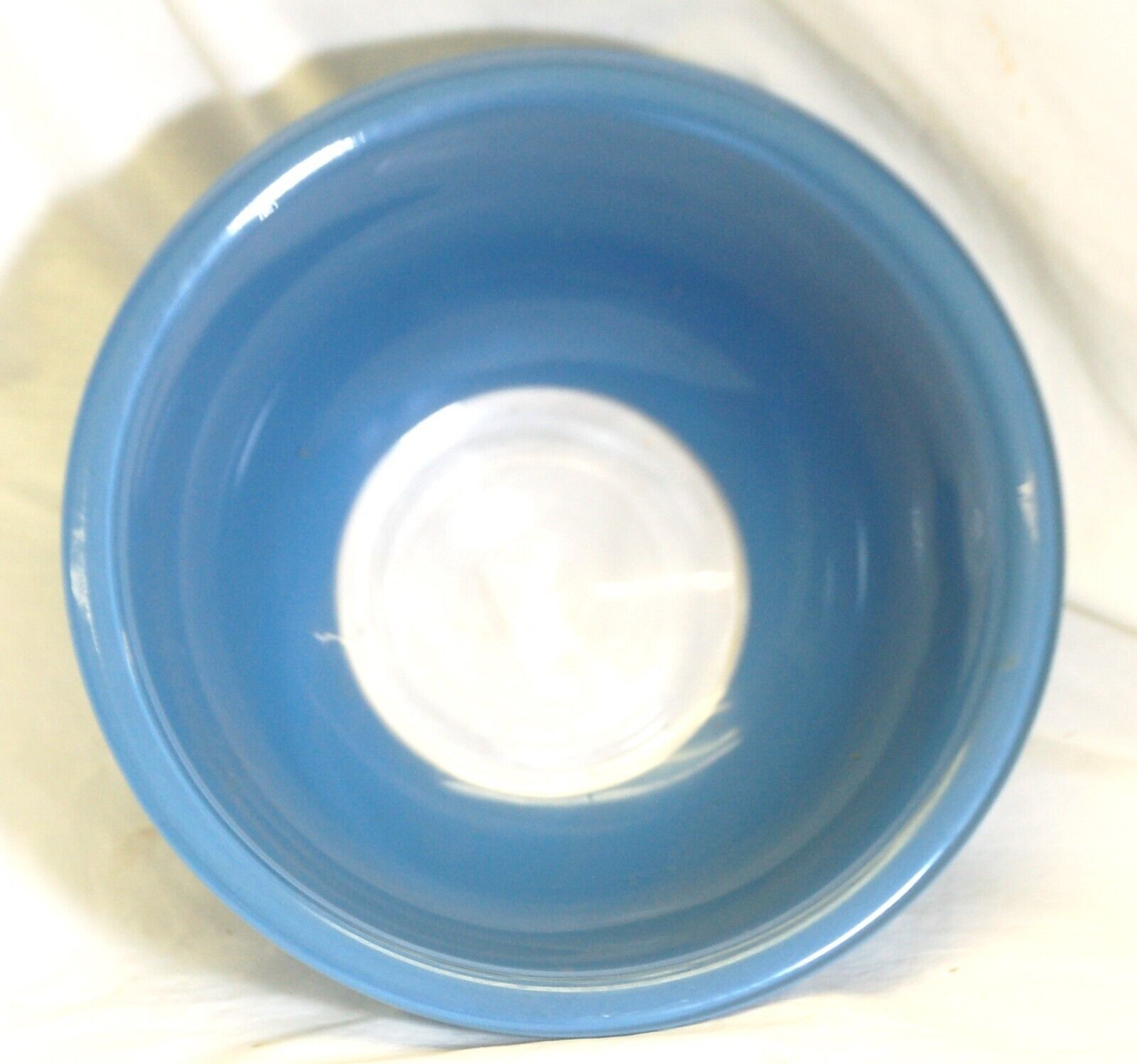 Pyrex Corning Moody Blue Mixing Bowl 323 1.5L USA Clear Glass Bottom ...