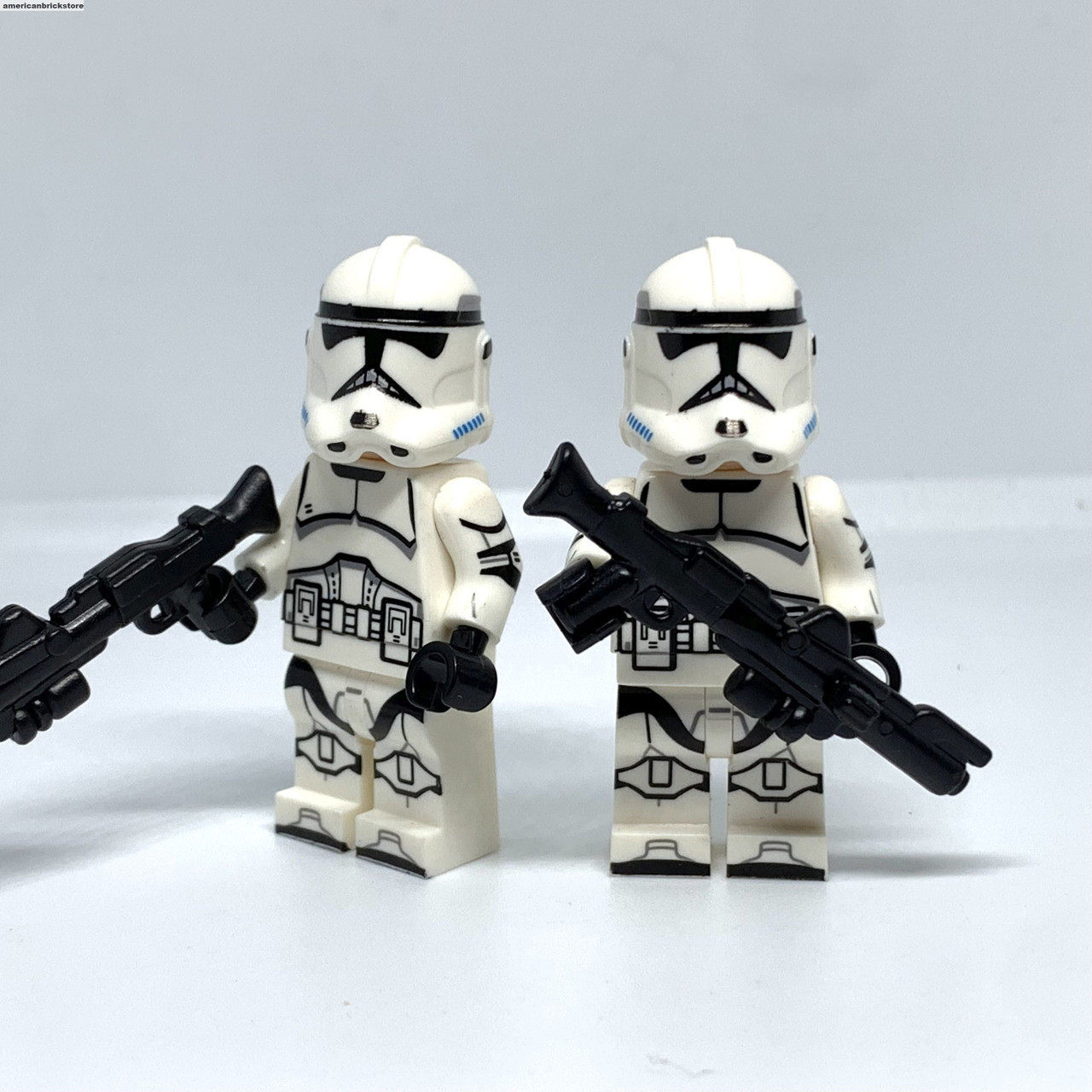 Movie Minifigure Dc 15 Rifles Clone Trooper Star Wars Phase 2 Clone ...