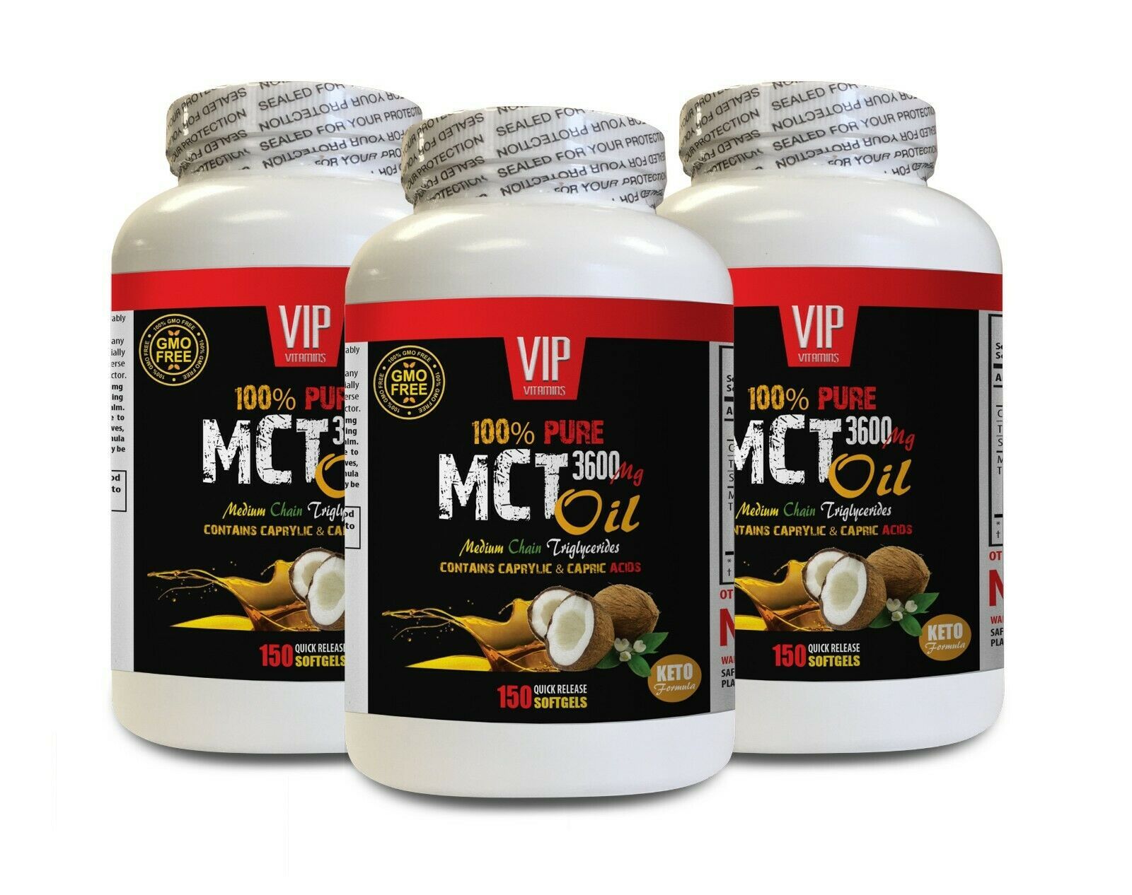 digestion support supplements - MCT OIL - brain food 3B - Dietary ...