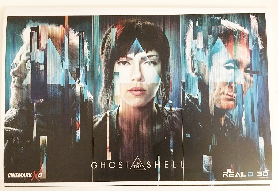GHOST IN THE SHELL - 11"x17" Original Promo Movie Poster 2017 Cinemark ...