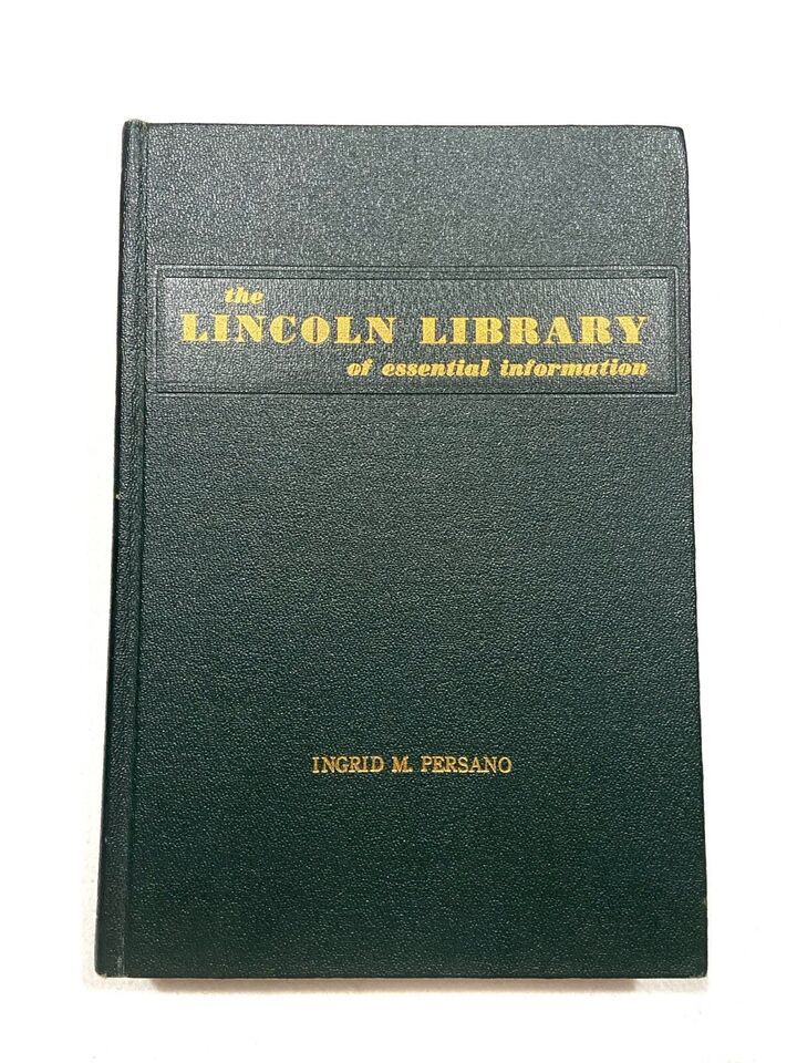 Vintage Lincoln Library of Essential Information 1961 Volumes II Math ...