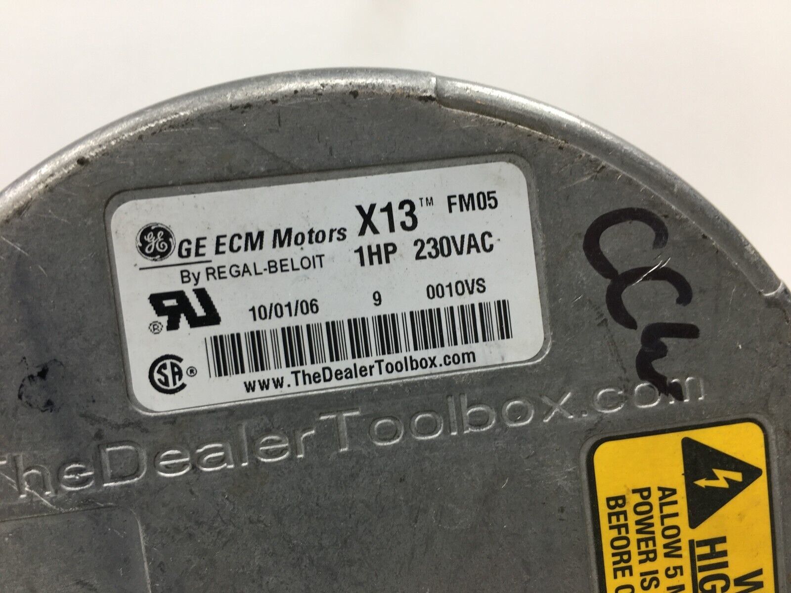 GE X13 5SME39SXL046 Blower Motor & Module 1HP 208/230V HD52AE145 used ...