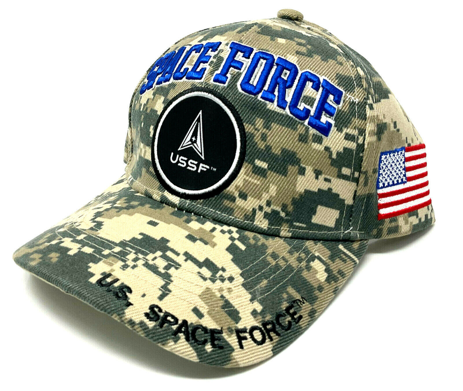 CAMO UNITED STATES SPACE FORCE TEXT LOGO US USA FLAG CAMOUFLAGE USSF ...