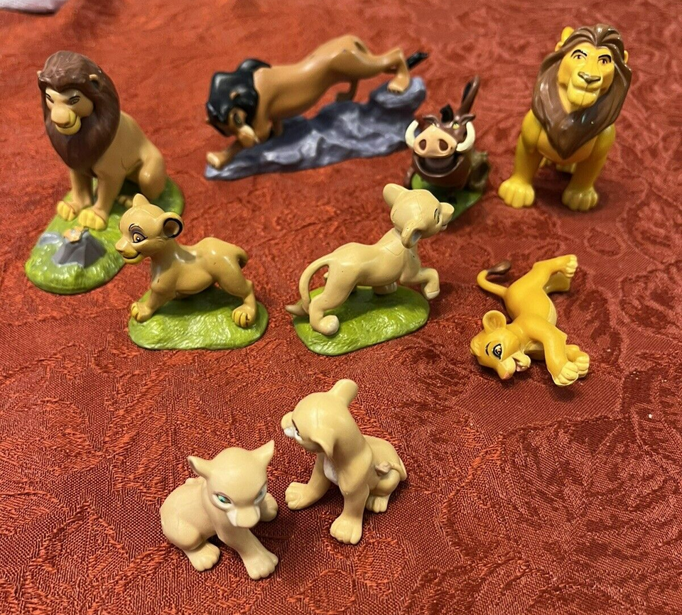 Disney Vtg Lion King Baby Timon Simba Nala Cub Hasbro PVC Figure lot ...
