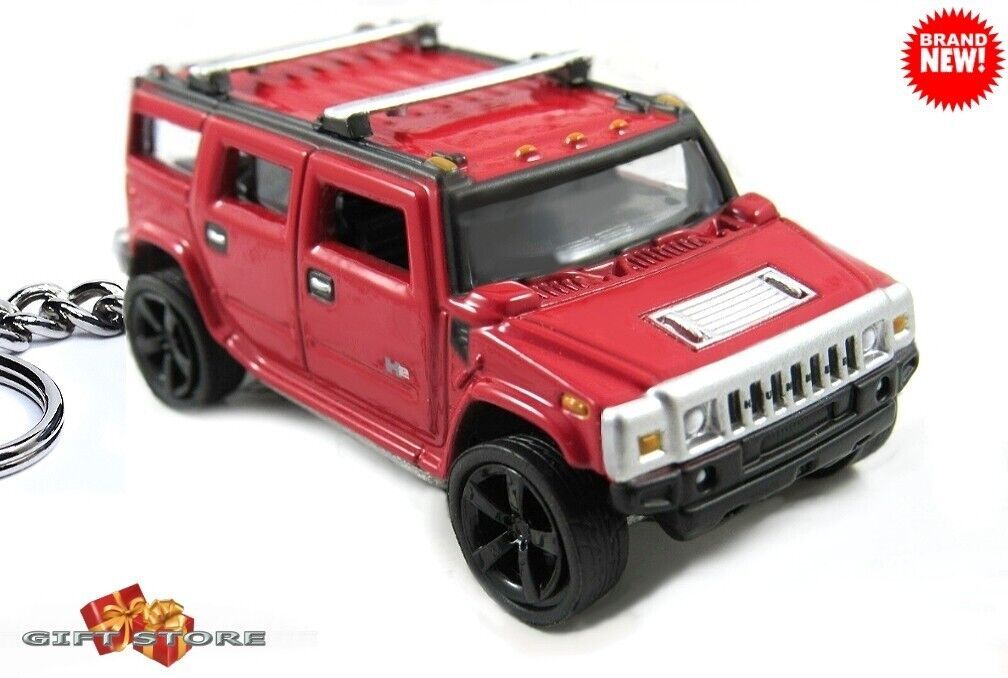 VERY RARE KEYCHAIN RED BLACK HUMMER H2 NEW CUSTOM Ltd EDITION GREAT ...