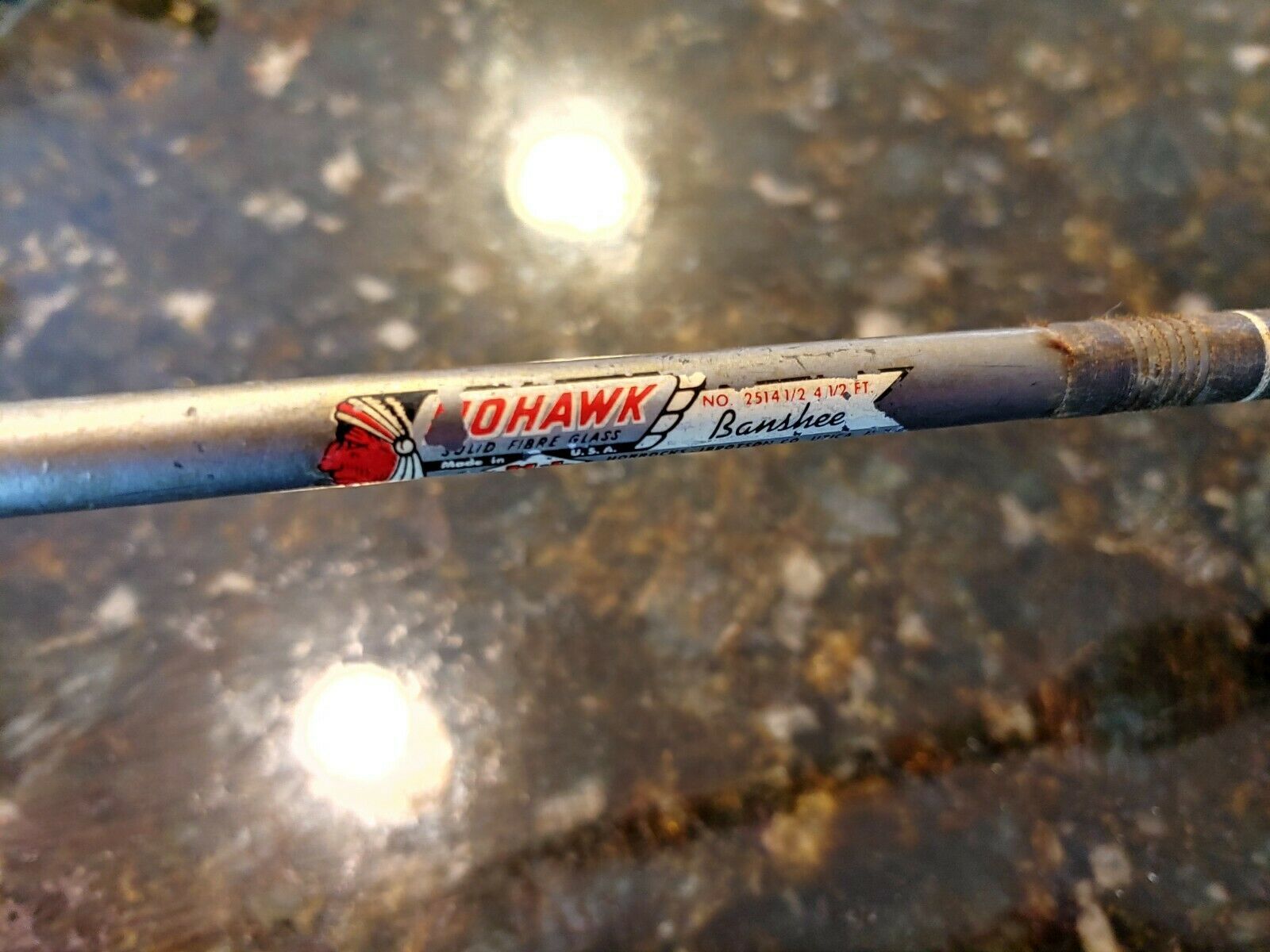 Vintage Mohawk Banshee Solid Fiberglass 4'6" Casting Rod Horrocks ...