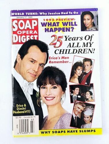 Soap Opera Digest Magazine January 17 1995 Michael Nader & Susan Lucci ...