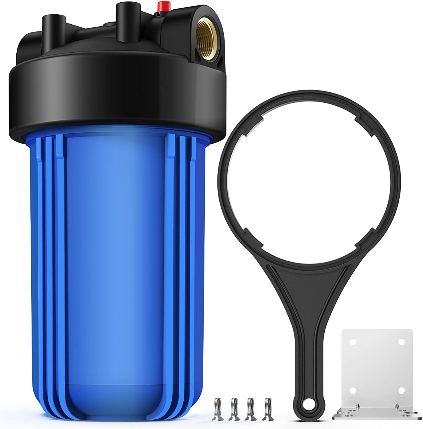 Simpure Whole House Water Filter Housing (Db10P), 10" X 4.5", Pressure ...