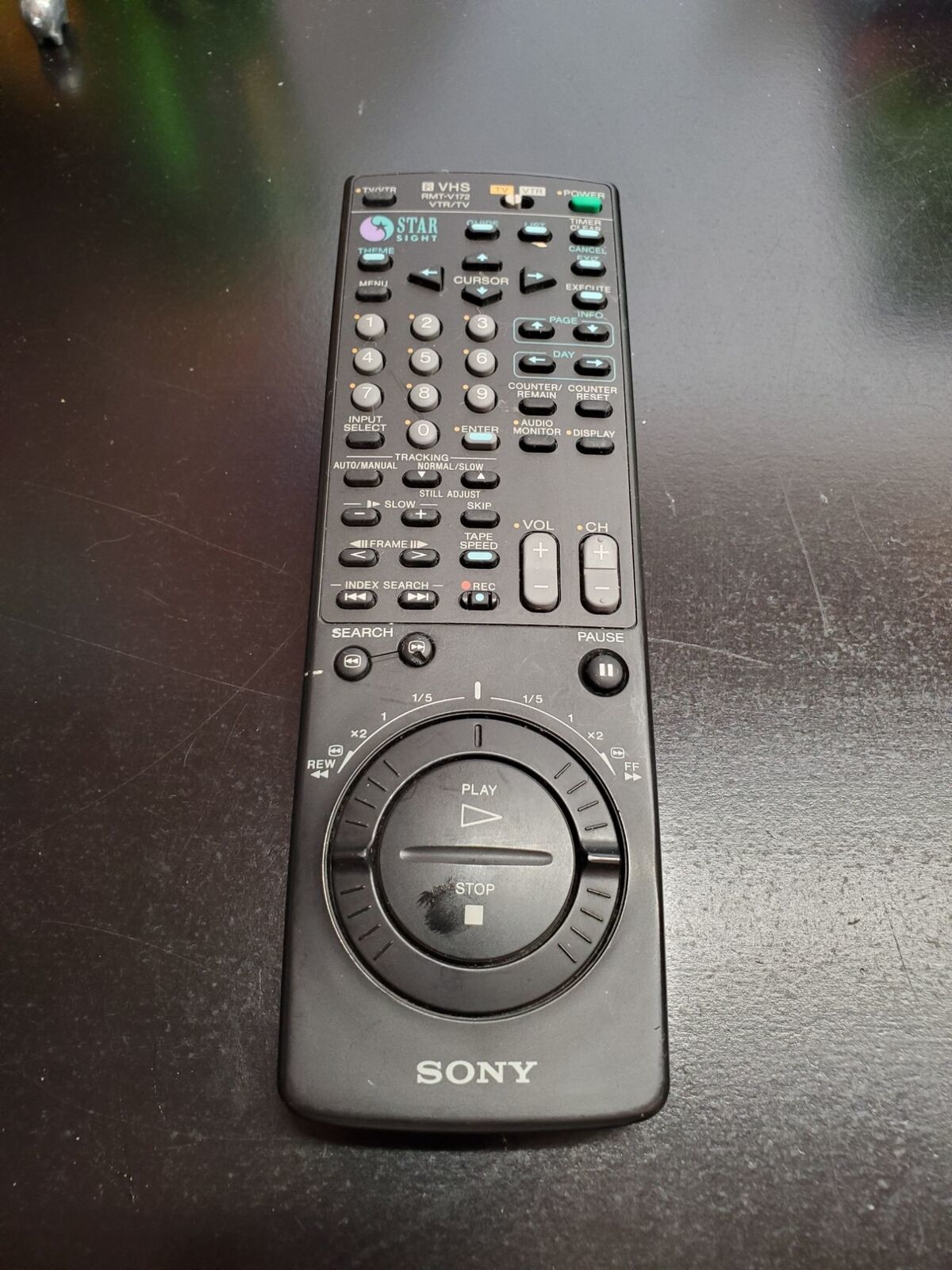 Sony VHS RMT-V172 VTR/TV Remote Control - OEM - Tested - Remote Controls