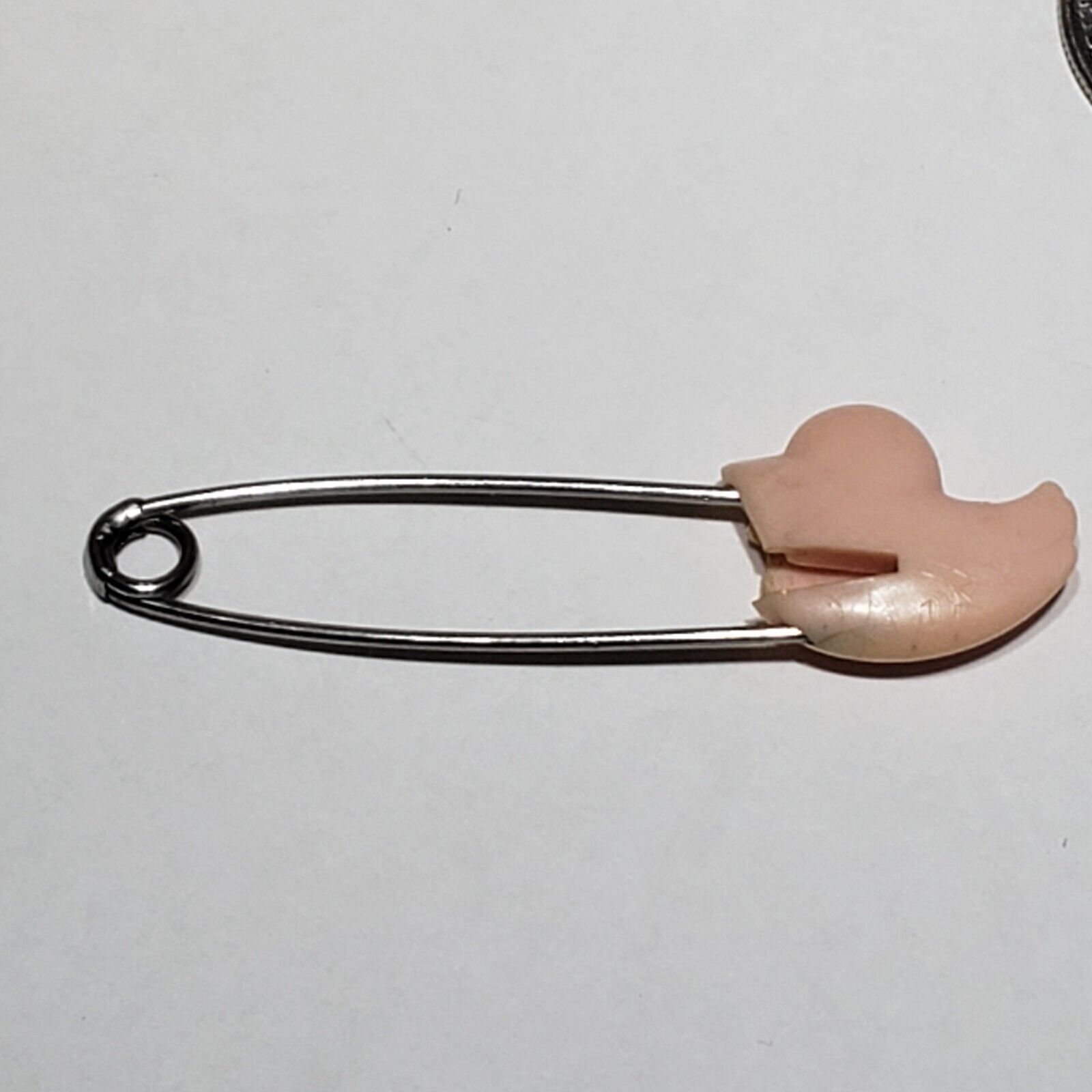 Vintage Pink Duck Diaper Pin Baby Diaper Safety Lock - Other Sewing