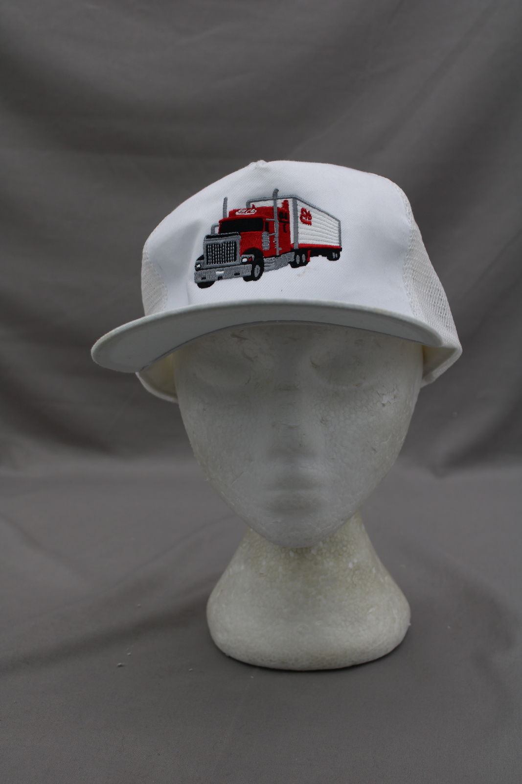 Vintage Trucker Hat - Semi Truck Stitched Graphic - Adult Snapback ...