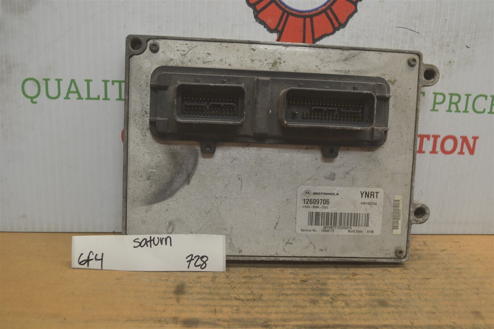 12608172 Saturn Vue 3.5L 2007 Engine Control Unit ECU Module 728-6F4 ...
