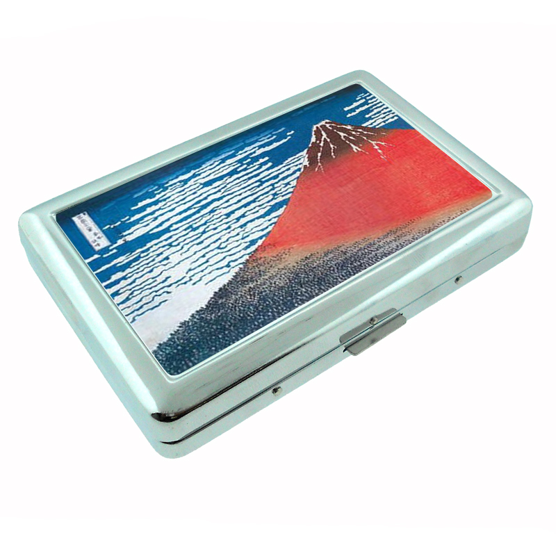 Hokusai Mount Fuji Japanese Silver Cigarette and similar items