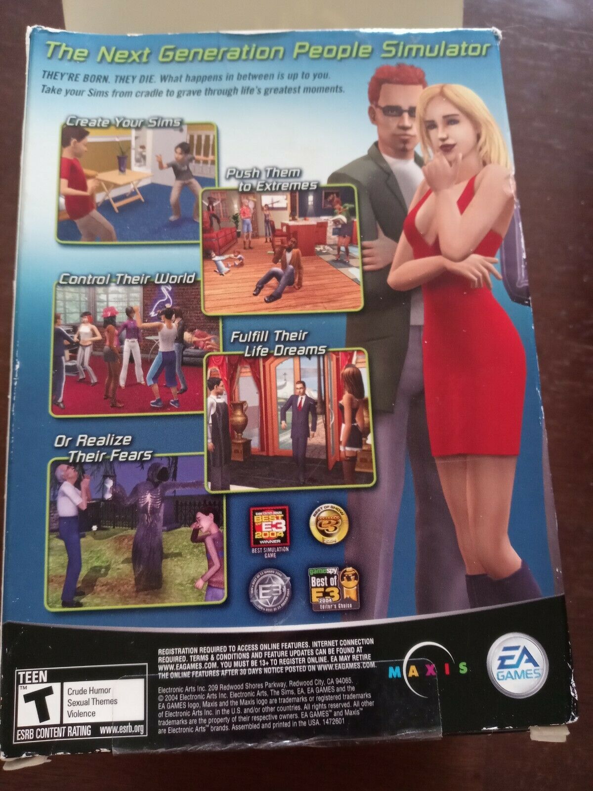 The Sims 2 Base Game Original (PC, 2004) Complete Set 4 discs - Video Games