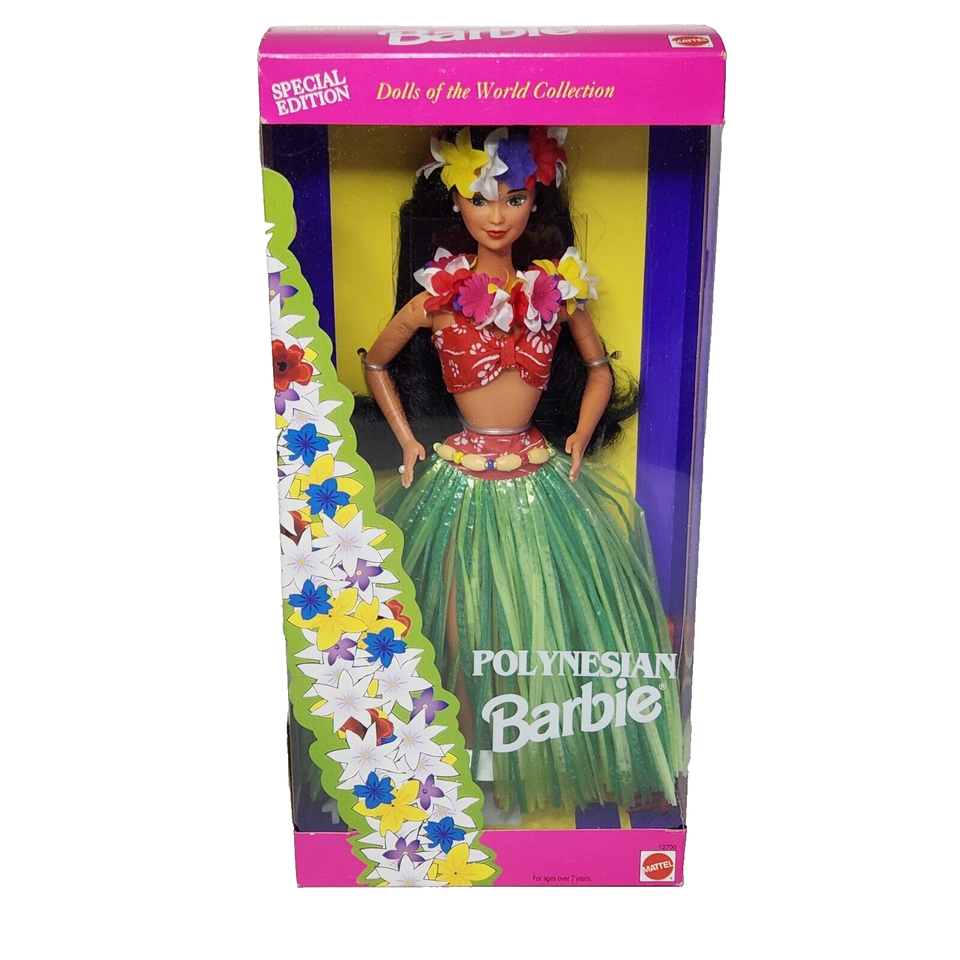 VINTAGE 1994 MATTEL POLYNESIAN BARBIE DOLL OF THE WORLD ORIGINAL BOX ...