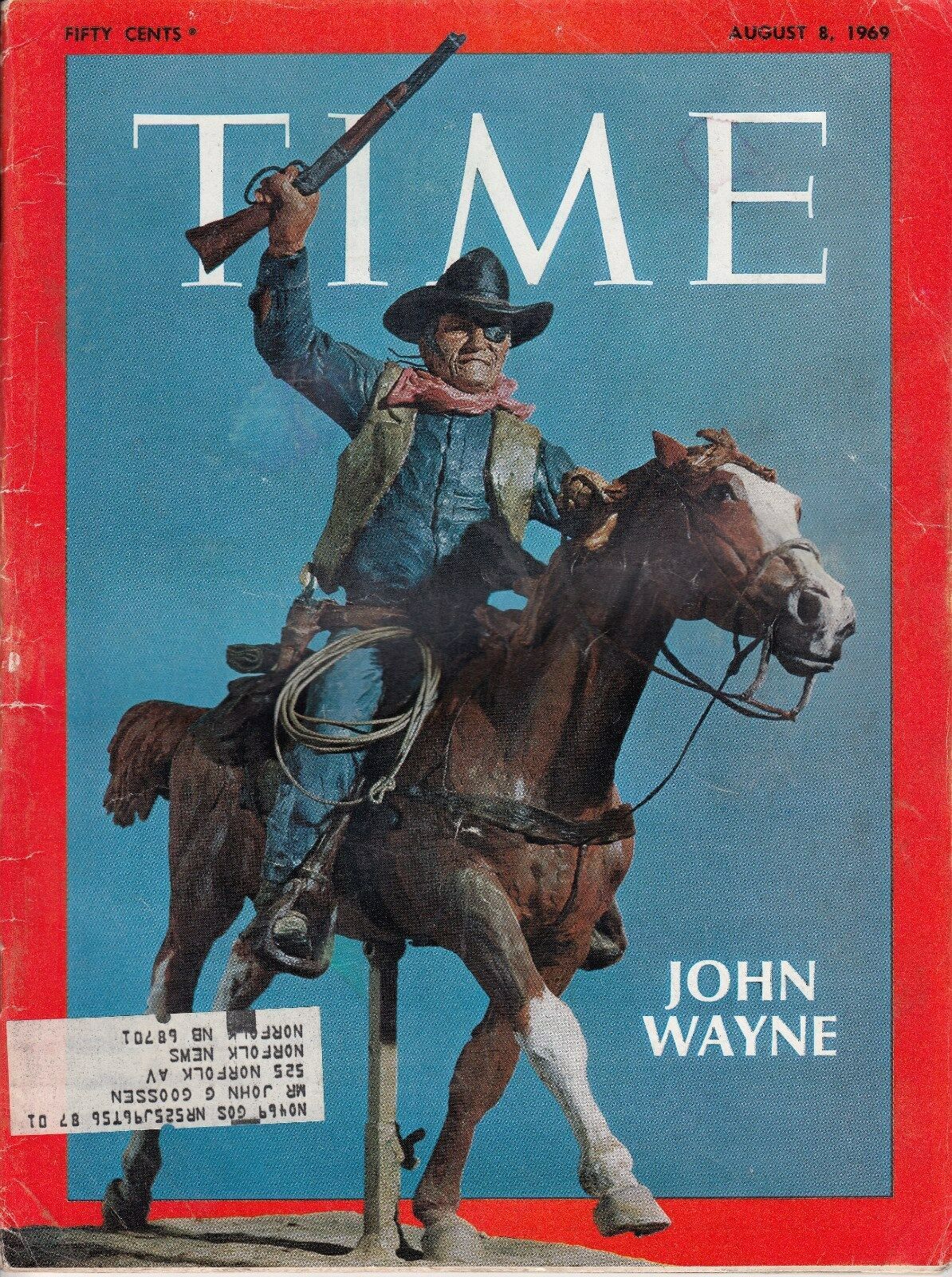Time Magazine 1969, August 8, John Wayne - Magazines