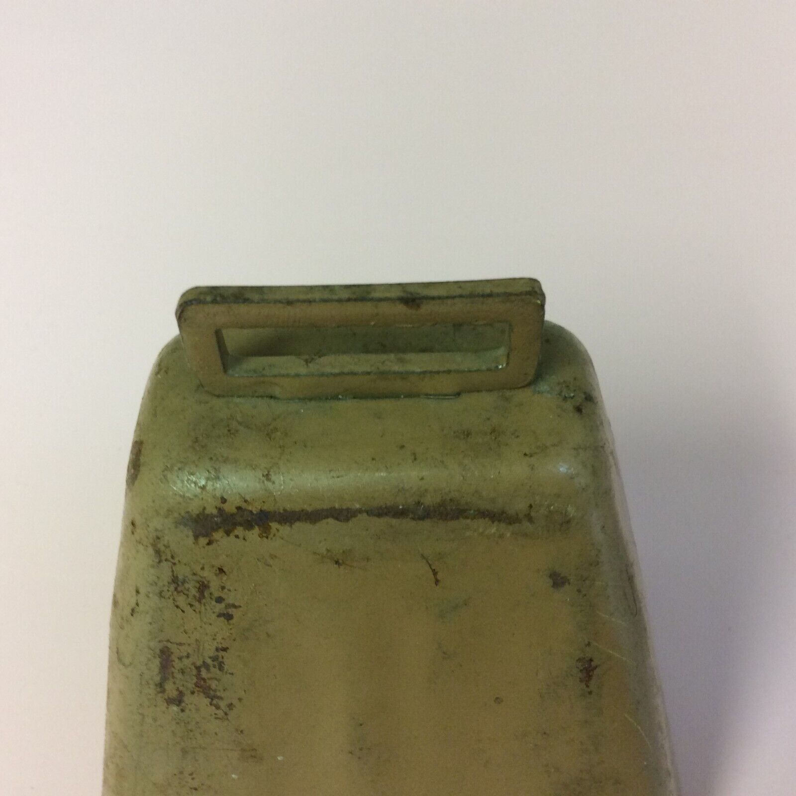 Vintage Copper Colored Large Metal Cow Bell Original Clapper 4" tall ...