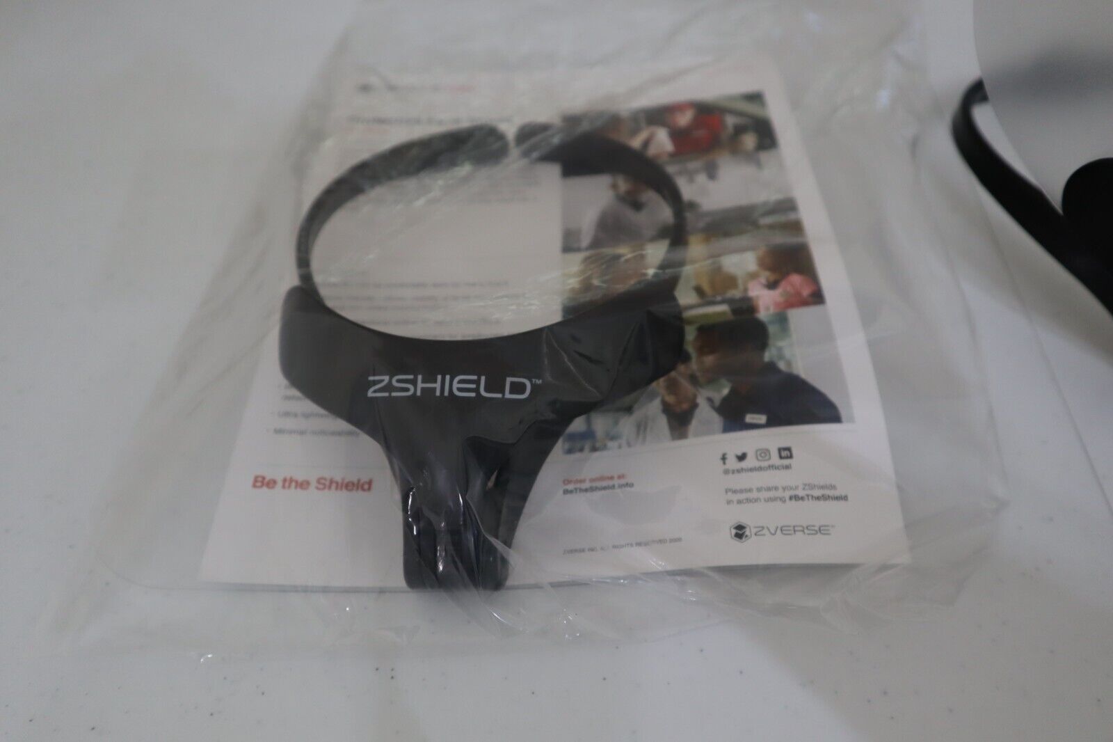 ZVerse ZShield Wrap - Reusable Face Shield Made USA Full Face Clear ...