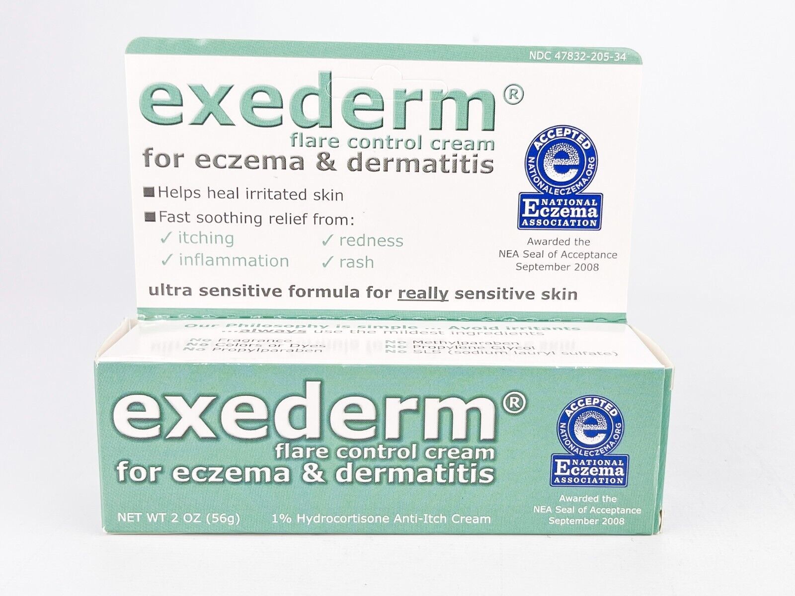 Exederm Flare Control Anti Itch Cream Eczema Dermatitis Sensitive Skin ...