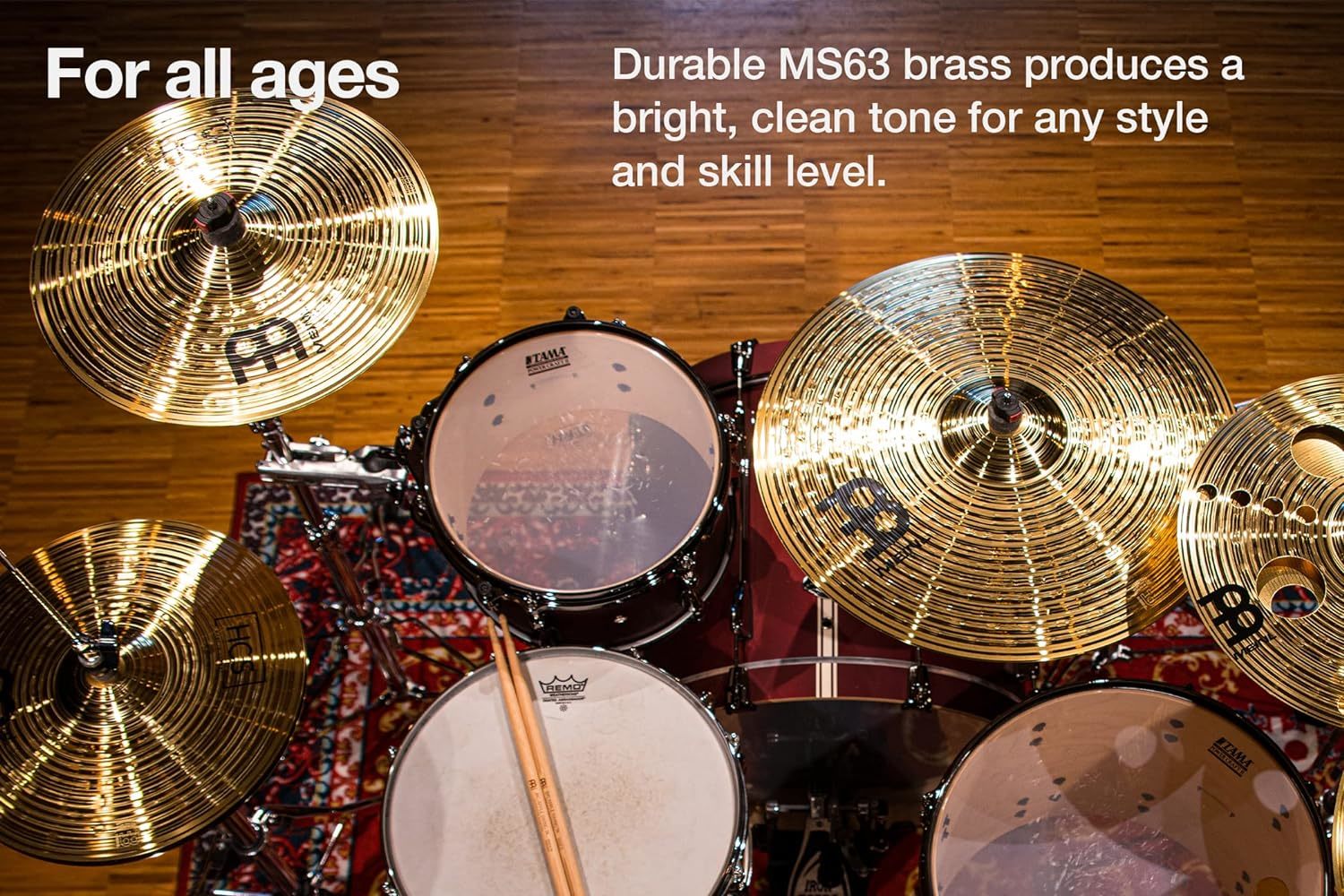 Meinl Percussion Hcs 14" Crash Cymbal For Drum Set — Made In Germany —, Hcs14C - Drums