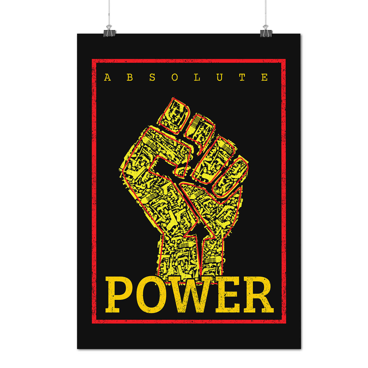 Absolute Power Slogan Matte/Glossy Poster A0 A1 A2 A3 A4 | Wellcoda ...