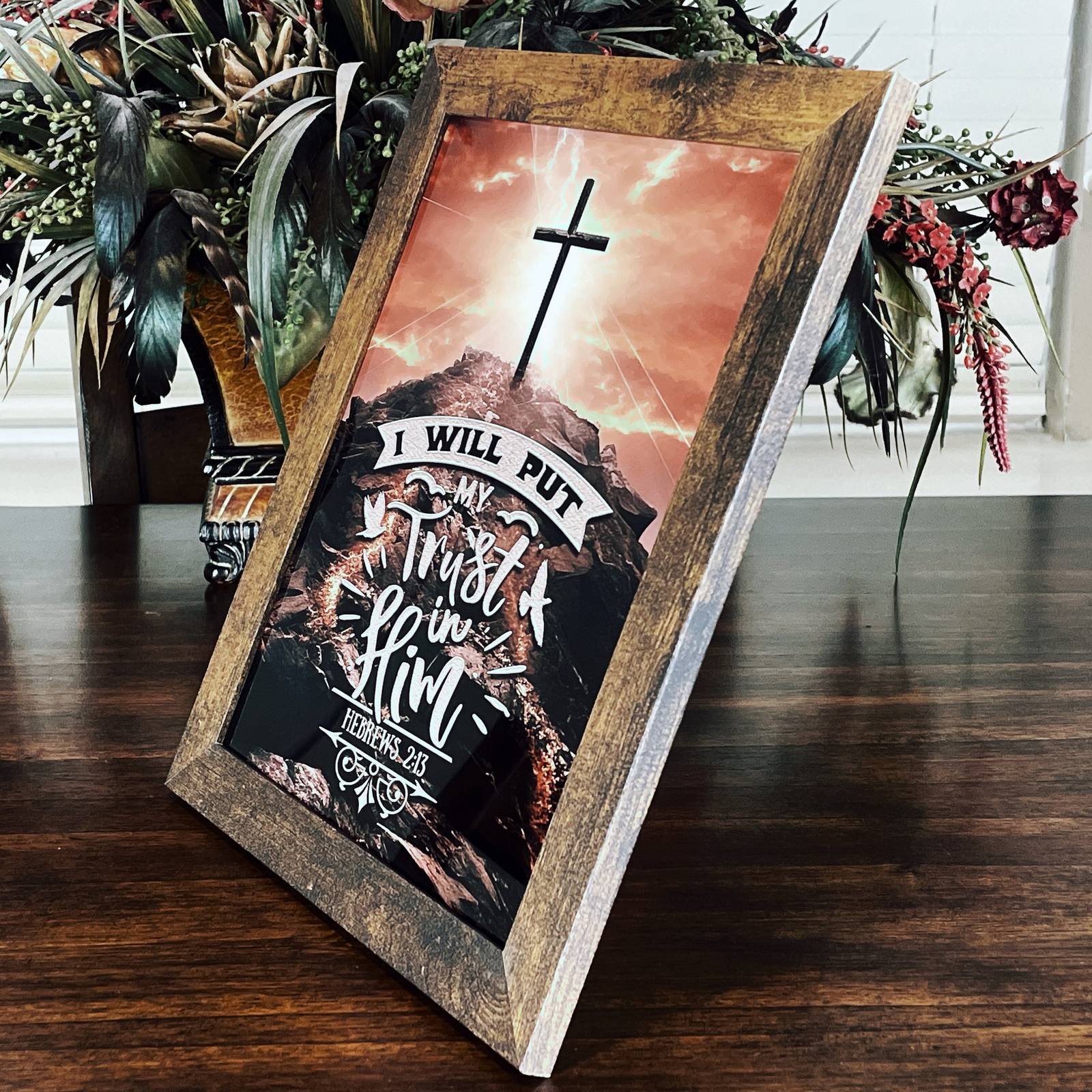 Bible Verse Metal Sign | Trust God Sign | Bible Verse Sign | Christian ...