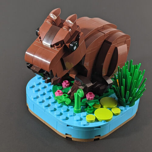 Building Bricks Toy for Capybara Model MOC Animal Collection Block Set ...